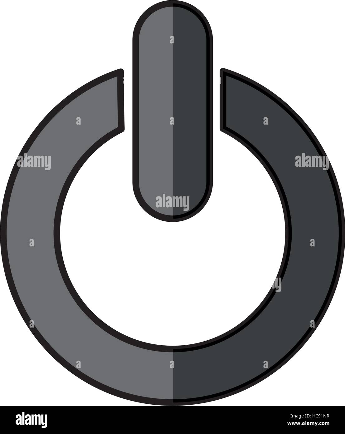 power button symbol isolated icon vector illustration design Stock ...