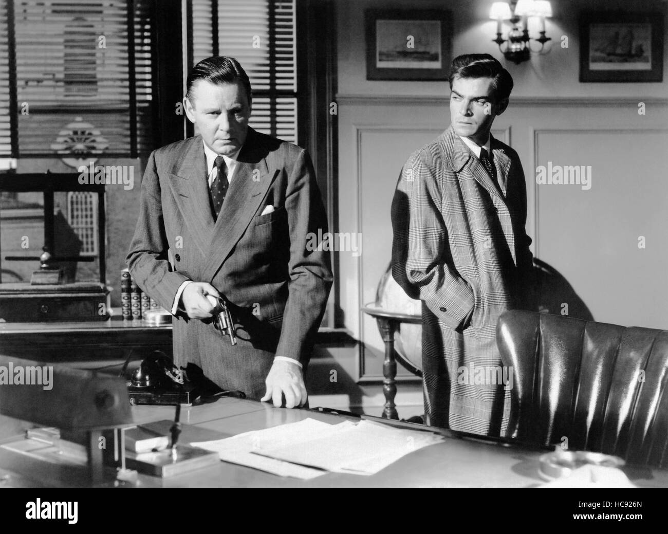 THE UNDERWORLD STORY, from left, Herbert Marshall, Gar Moore, 1950 Stock Photo - Alamy
