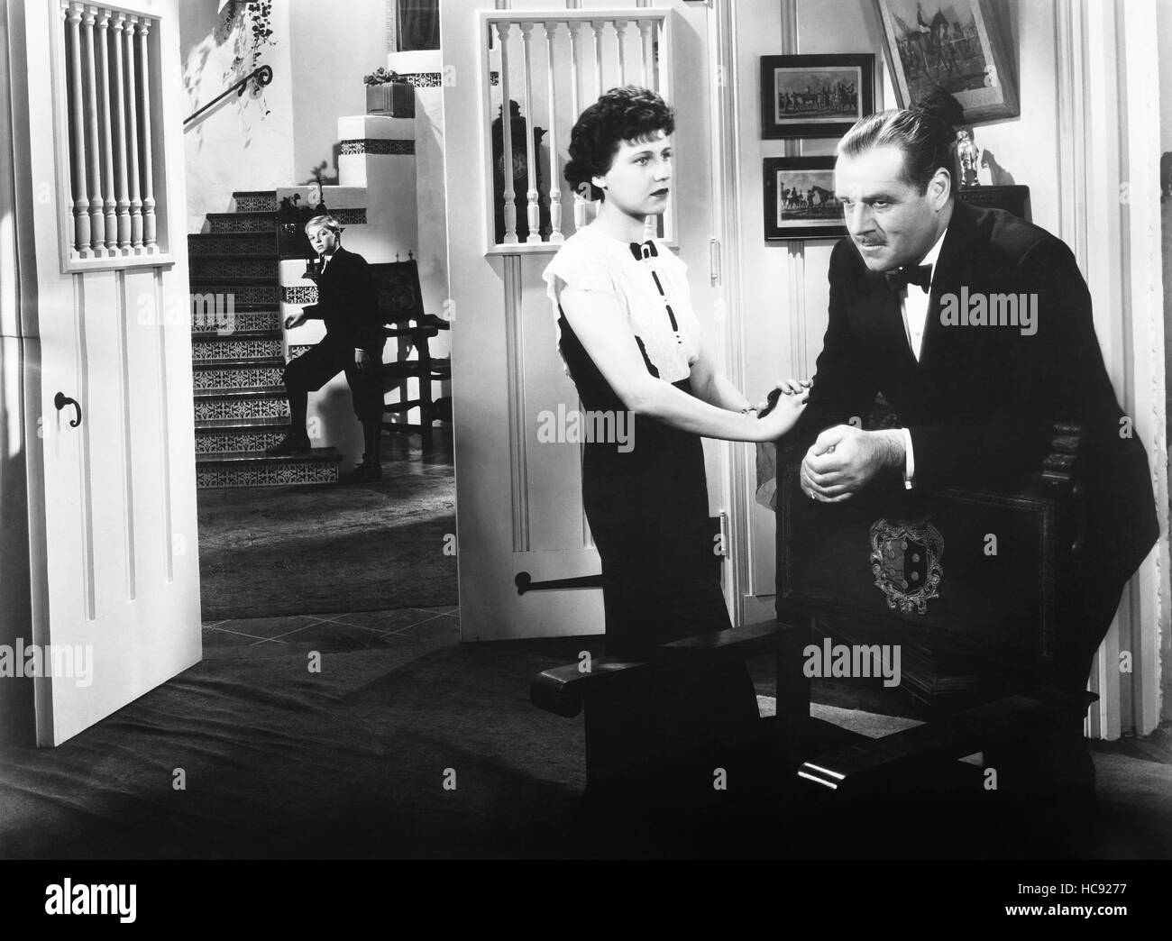 UNWELCOME STRANGER, from left: Jackie Searl, Mona Barrie, Jack Holt ...