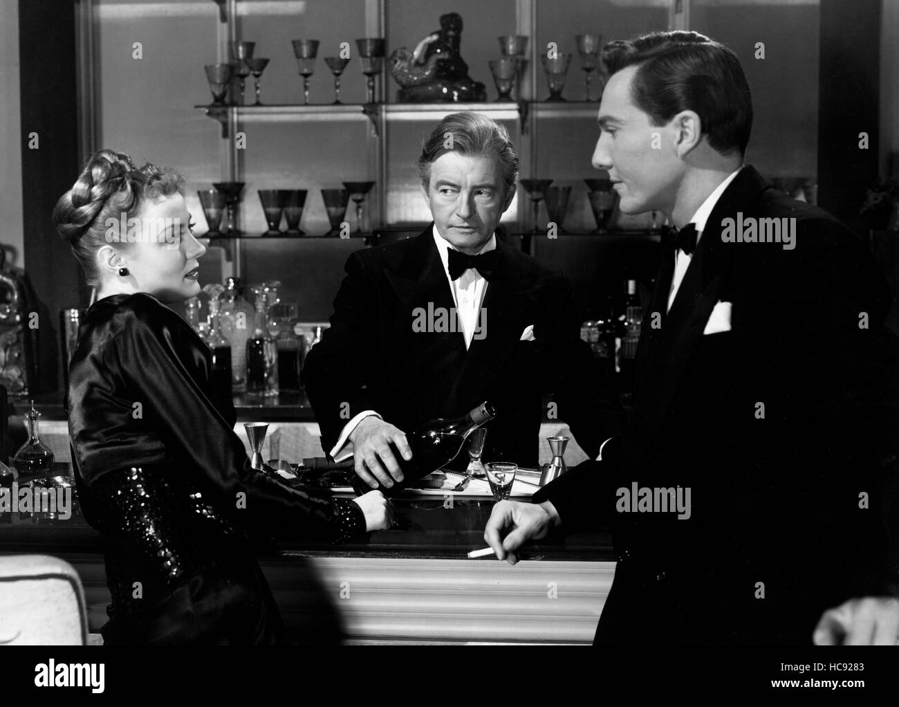 THE UNSUSPECTED, Audrey Totter, Claude Rains, Hurd Hatfield, 1947 Stock ...