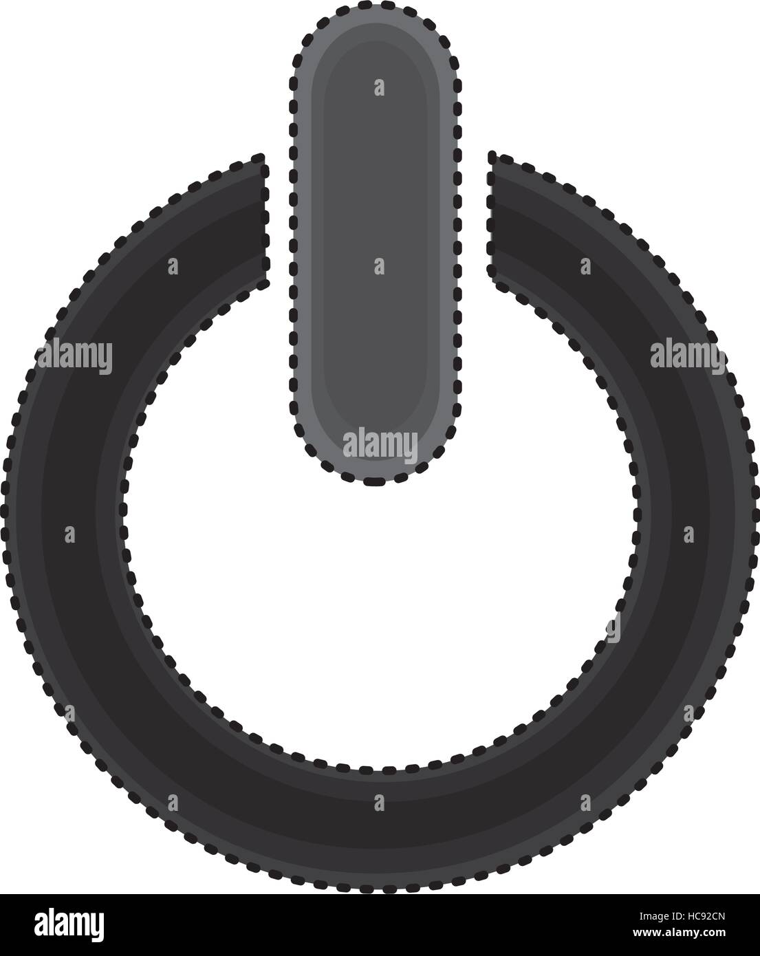 power button symbol isolated icon vector illustration design Stock ...