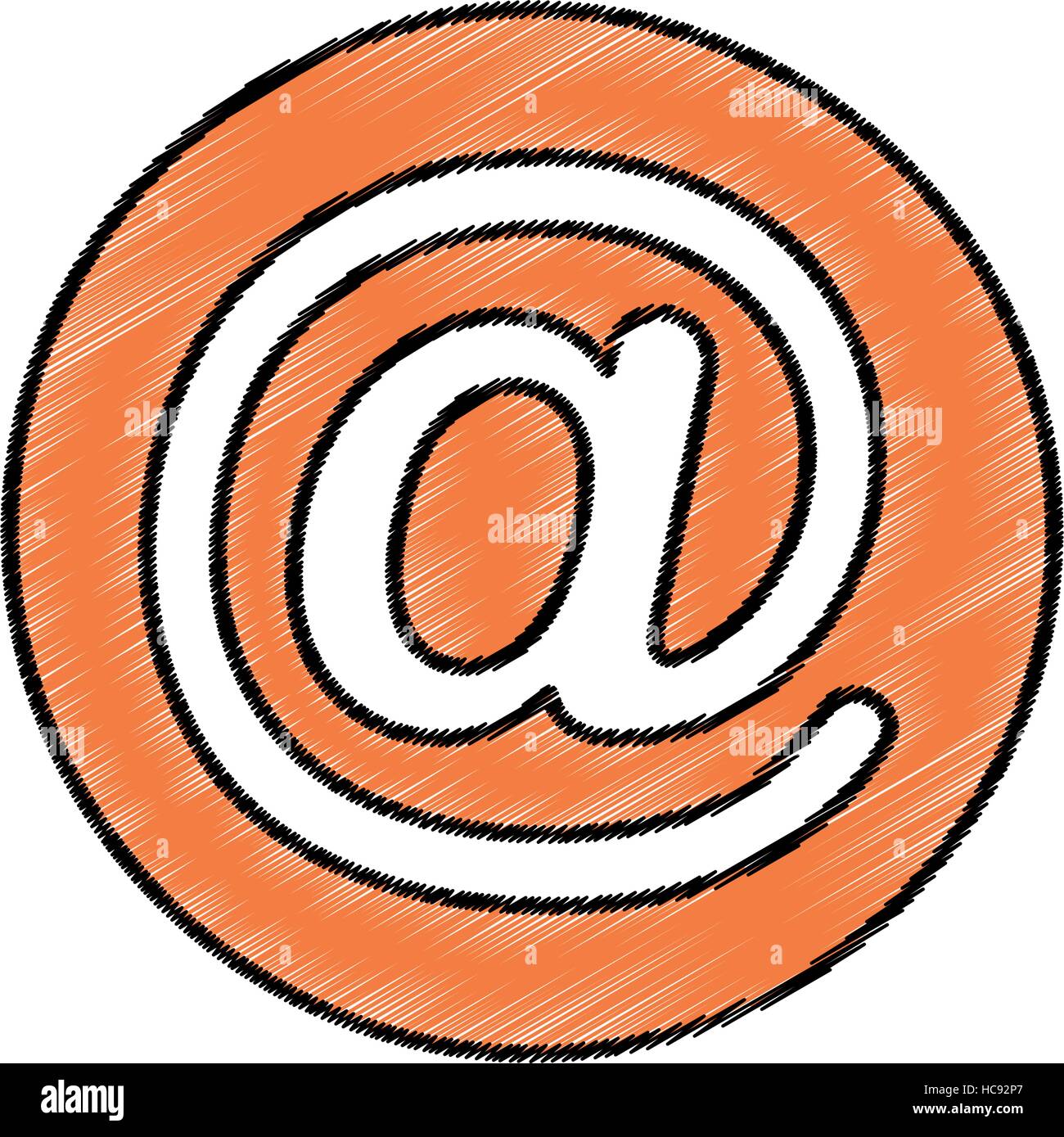 Arroba social media icon hi-res stock photography and images - Alamy