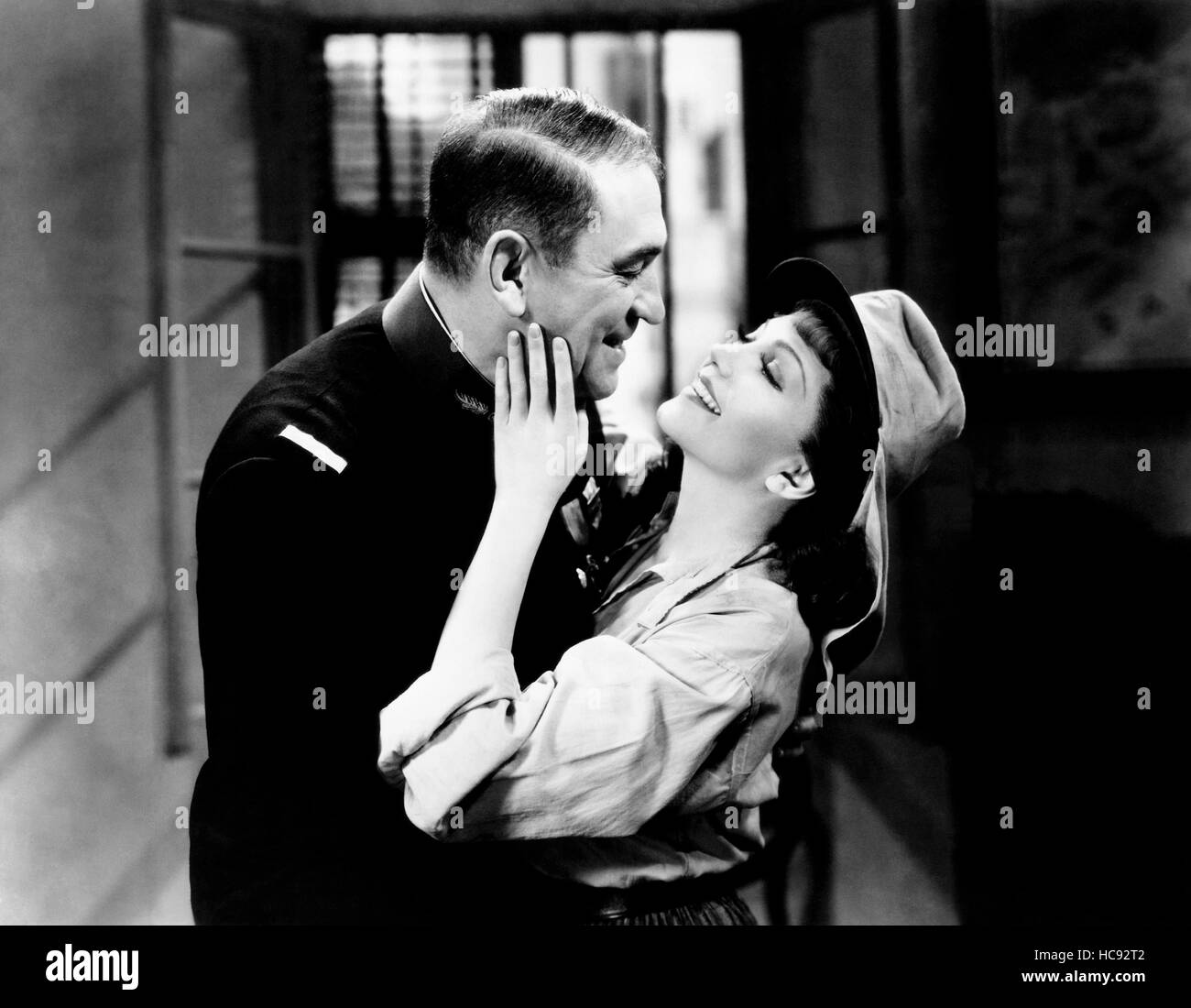 UNDER TWO FLAGS, from left, Victor McLaglen, Claudette Colbert, 1936 ...