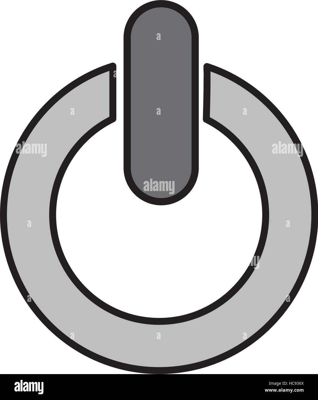 power button symbol isolated icon vector illustration design Stock ...