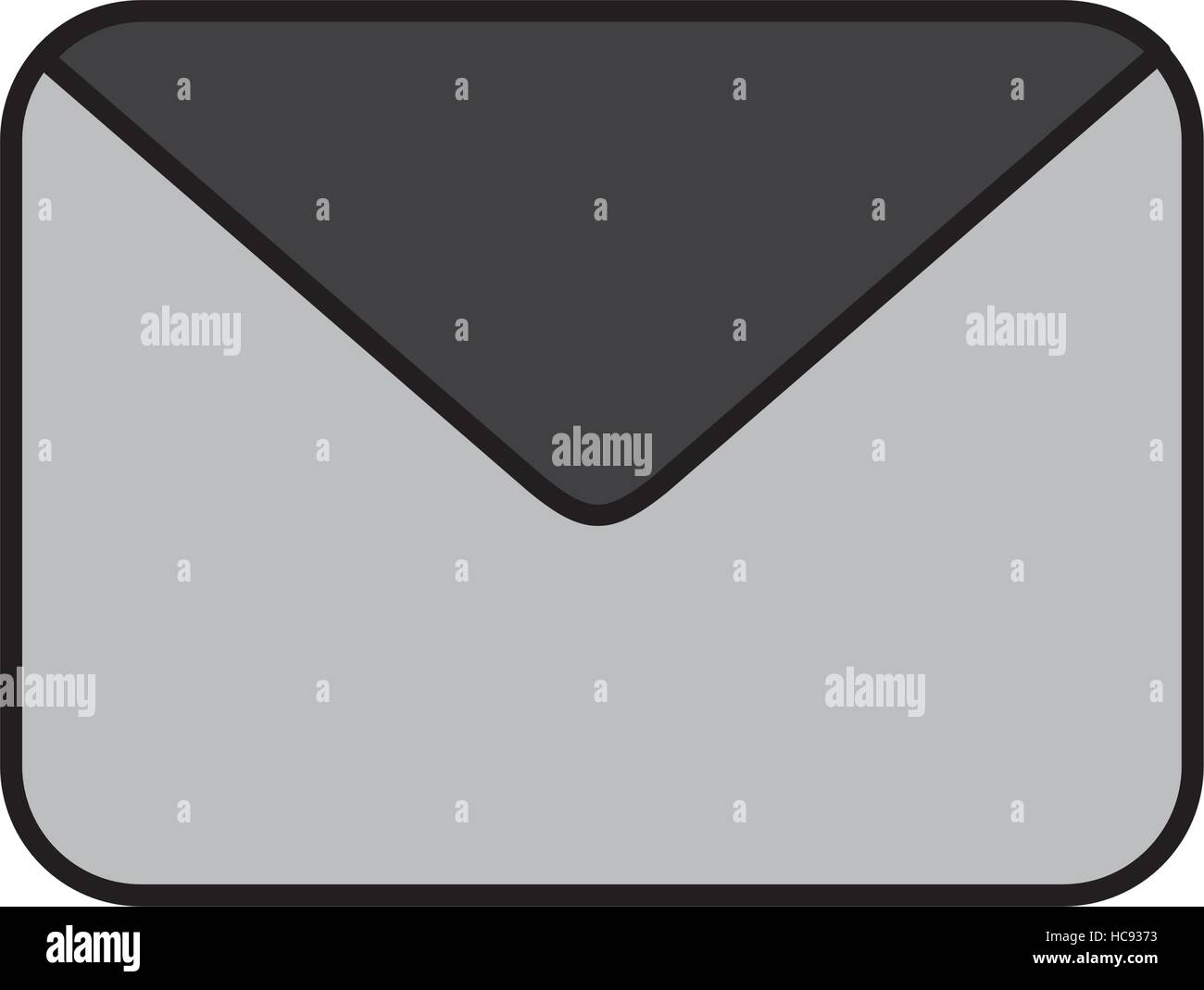 envelope mail flat icon vector illustration design Stock Vector Image ...