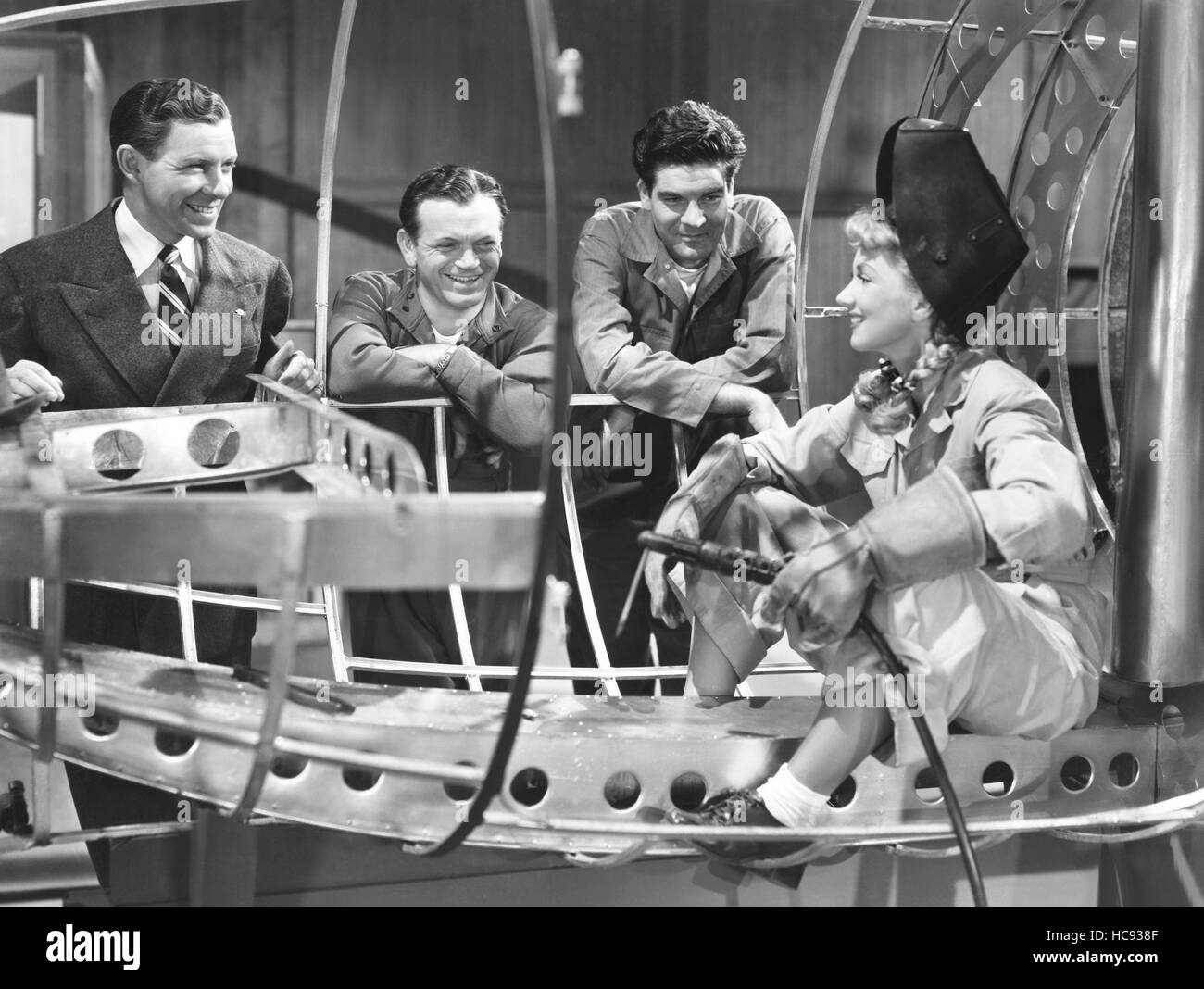 UP GOES MAISIE, from left: George Murphy, Murray Alper, Lewis Howard ...