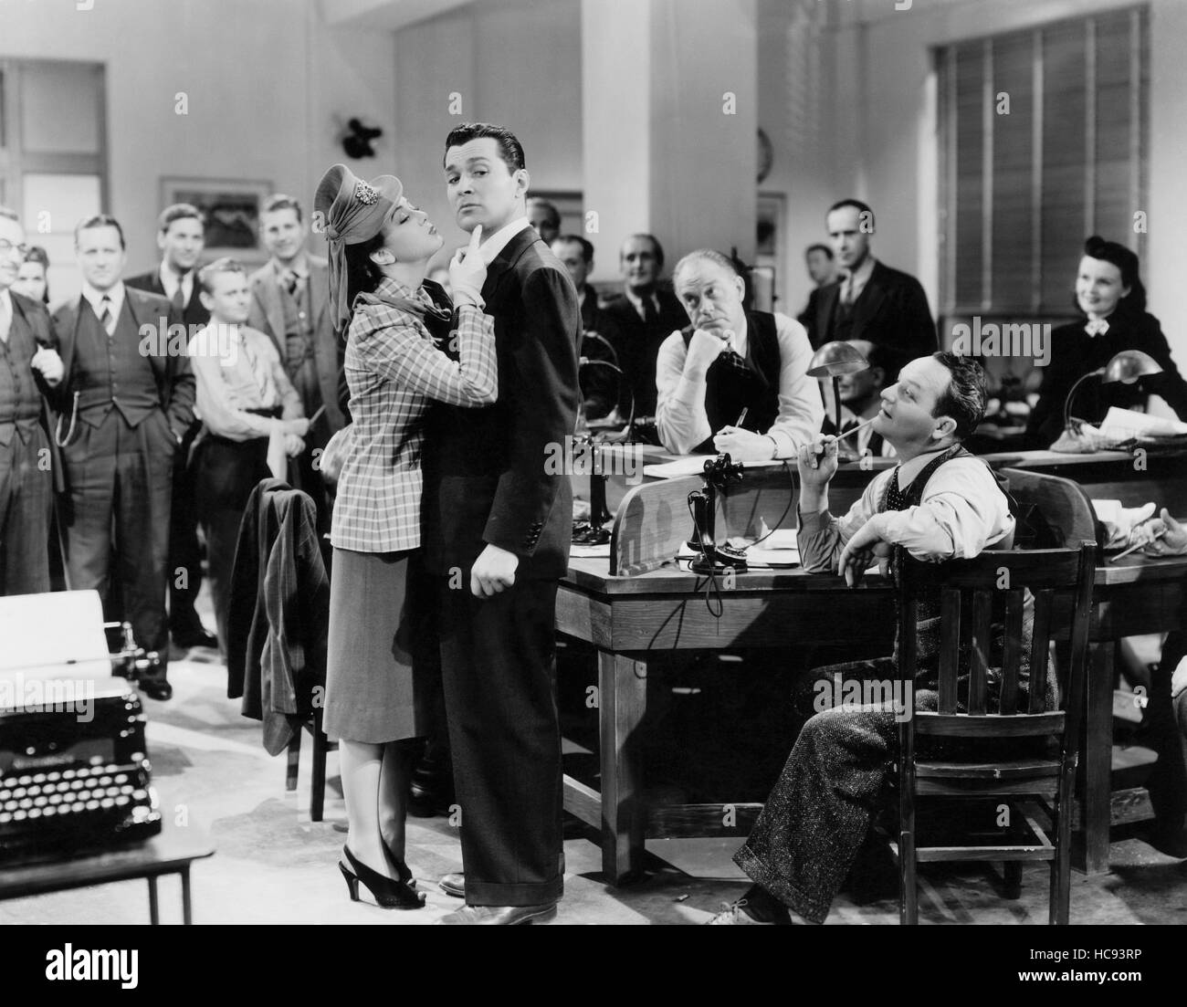 WASHINGTON MELODRAMA, center: Ann Rutherford, Kent Taylor, Cliff Clark ...