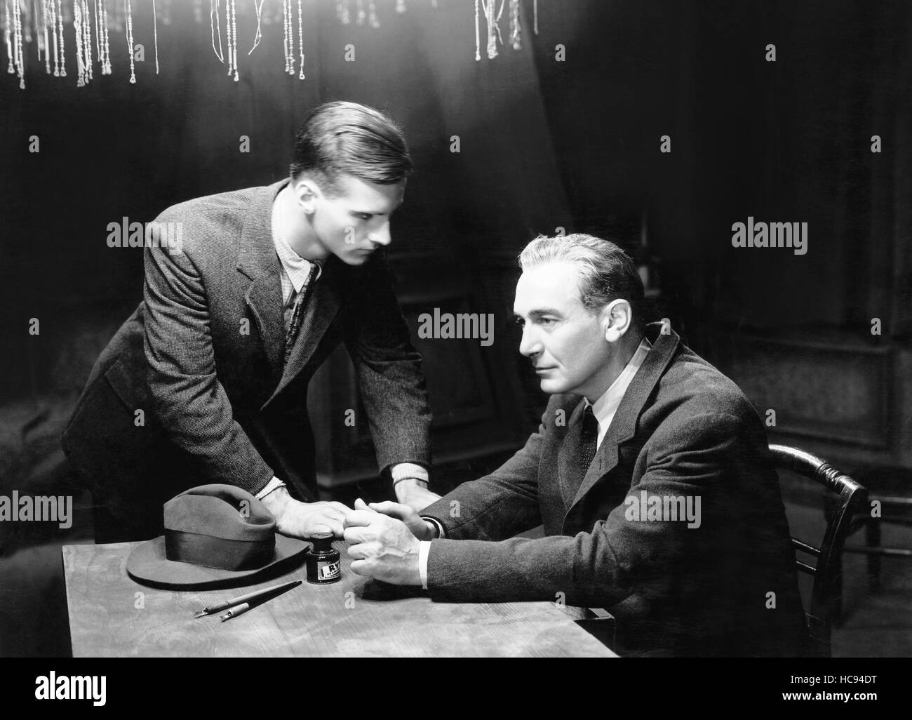 WATCH ON THE RHINE, from left, Helmut Dantine, Paul Lukas, 1943 Stock ...