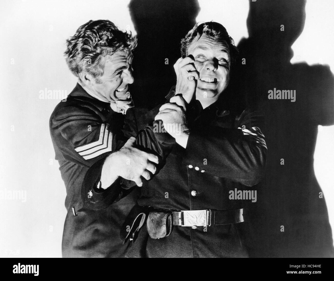 WARPATH, from left, Forrest Tucker, Edmond O'Brien, 1951 Stock Photo ...