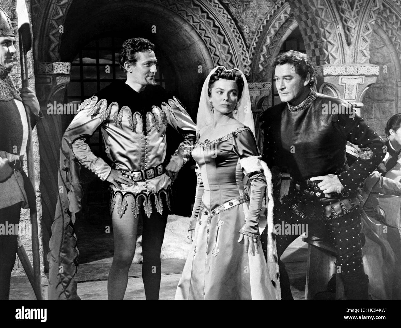 THE WARRIORS, (aka, THE DARK AVENGER), from left, Peter Finch, Joanne ...