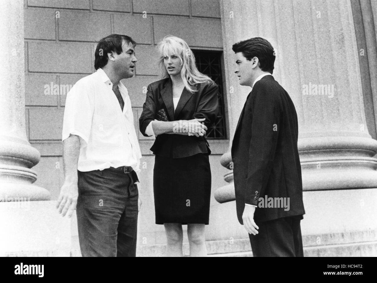 WALL STREET, from left: director Oliver Stone, Daryl Hannah, Charlie ...