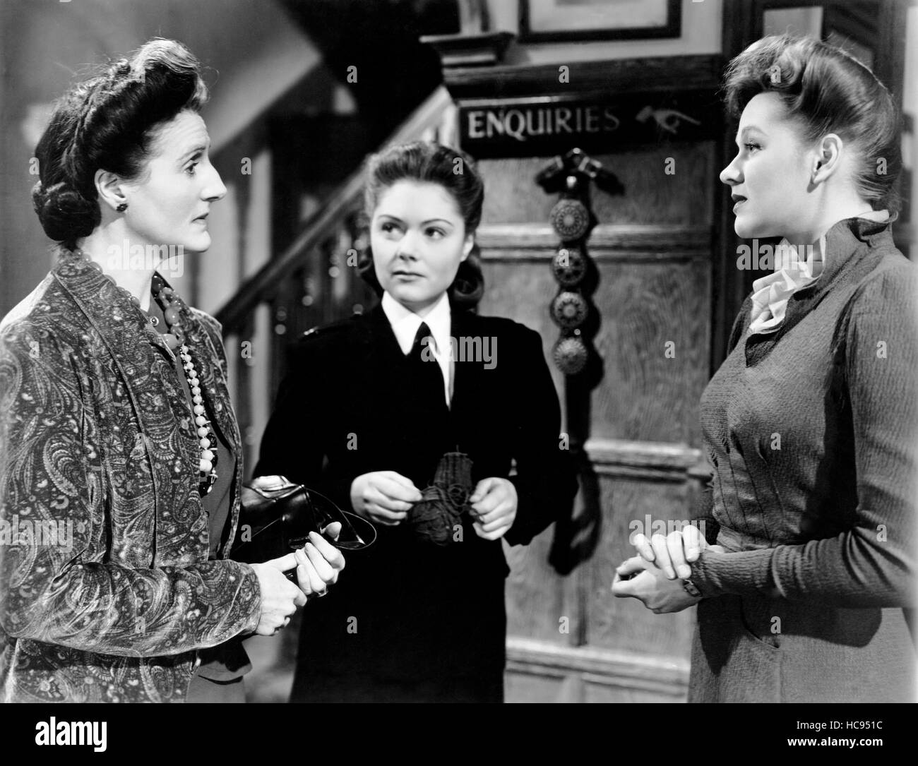 THE WAY TO THE STARS, (aka JOHNNY IN THE CLOUDS), from left, Joyce Carey, Rosamund John, Renee ...