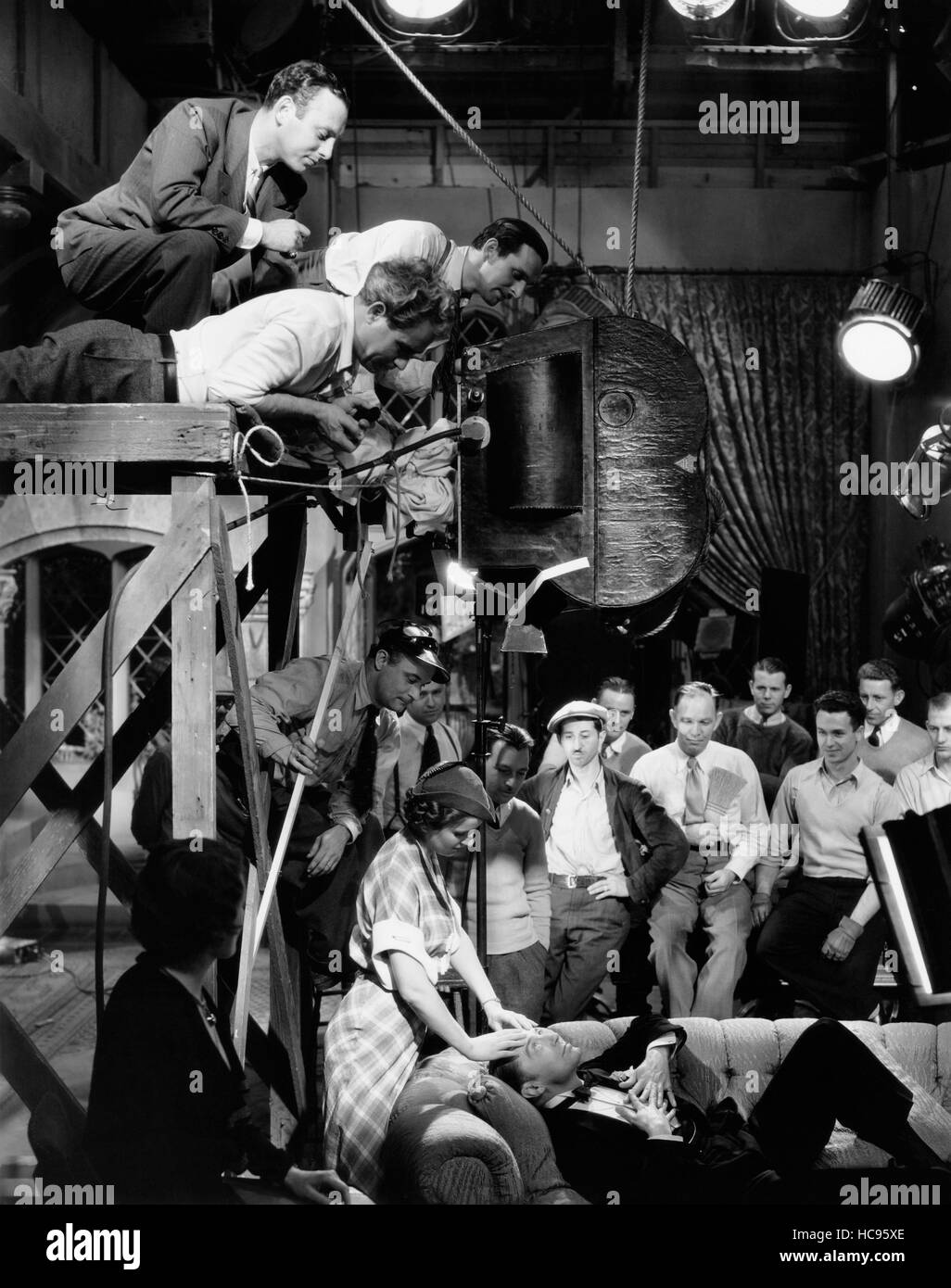 WHERE SINNERS MEET, director J. Walter Ruben (in jacket top) filming ... WHERE SINNERS MEET, director J. Walter Ruben (in jacket top) filming ...