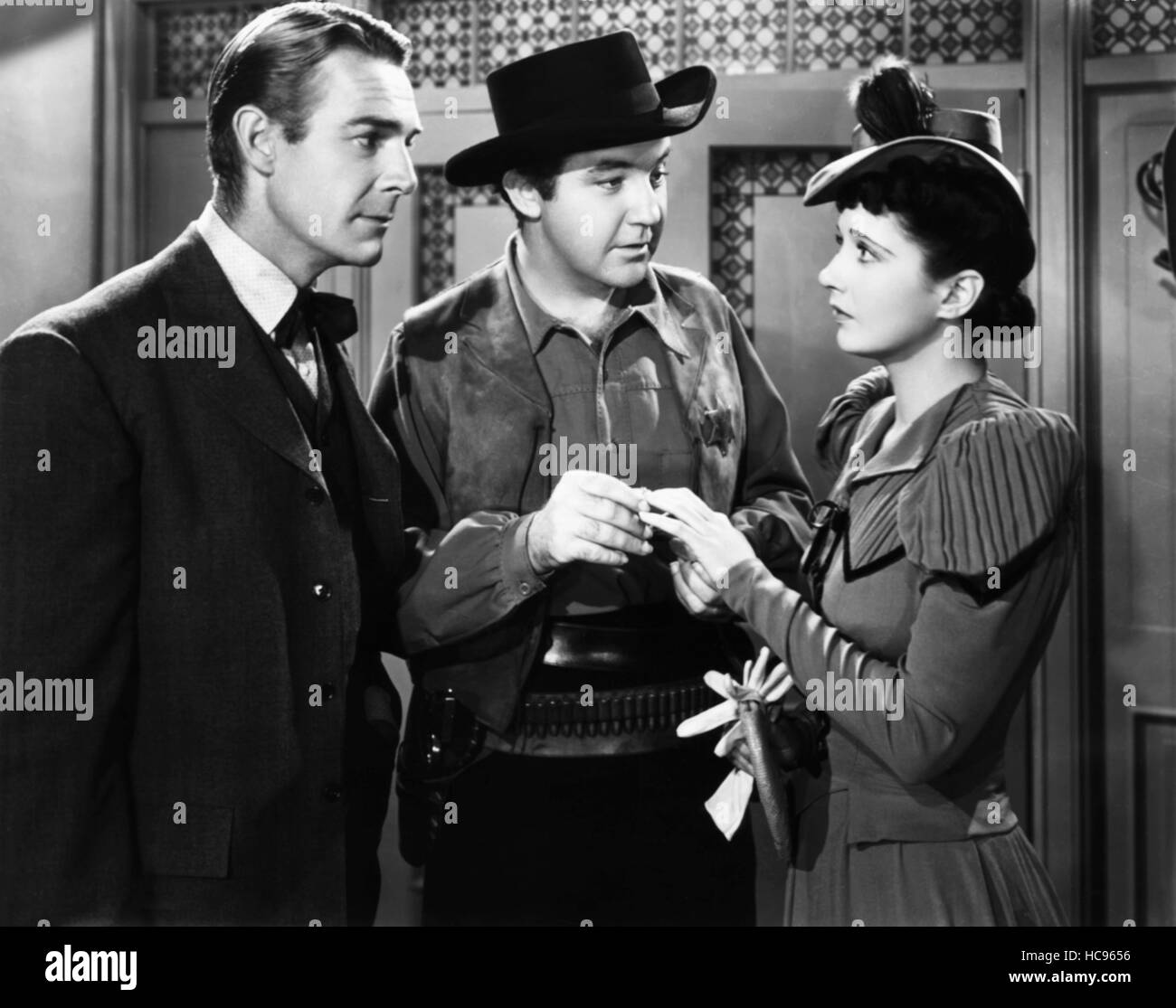 WHEN THE DALTONS RODE, from left: Randolph Scott, Broderick Crawford ...