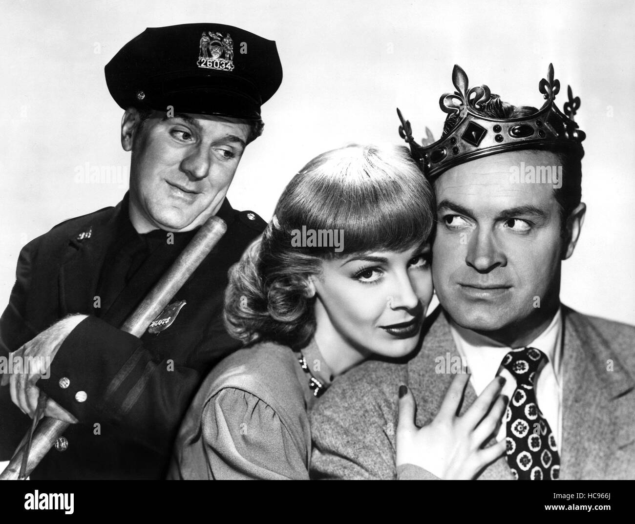 WHERE THERE'S LIFE, William Bendix, Signe Hasso, Bob Hope, 1947 Stock ...