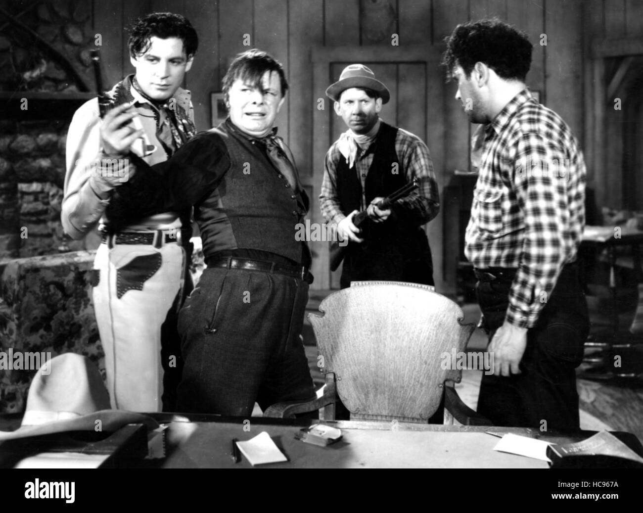 WHERE THE WEST BEGINS, Jack Randall, Fuzzy Knight, 1938 Stock Photo - Alamy