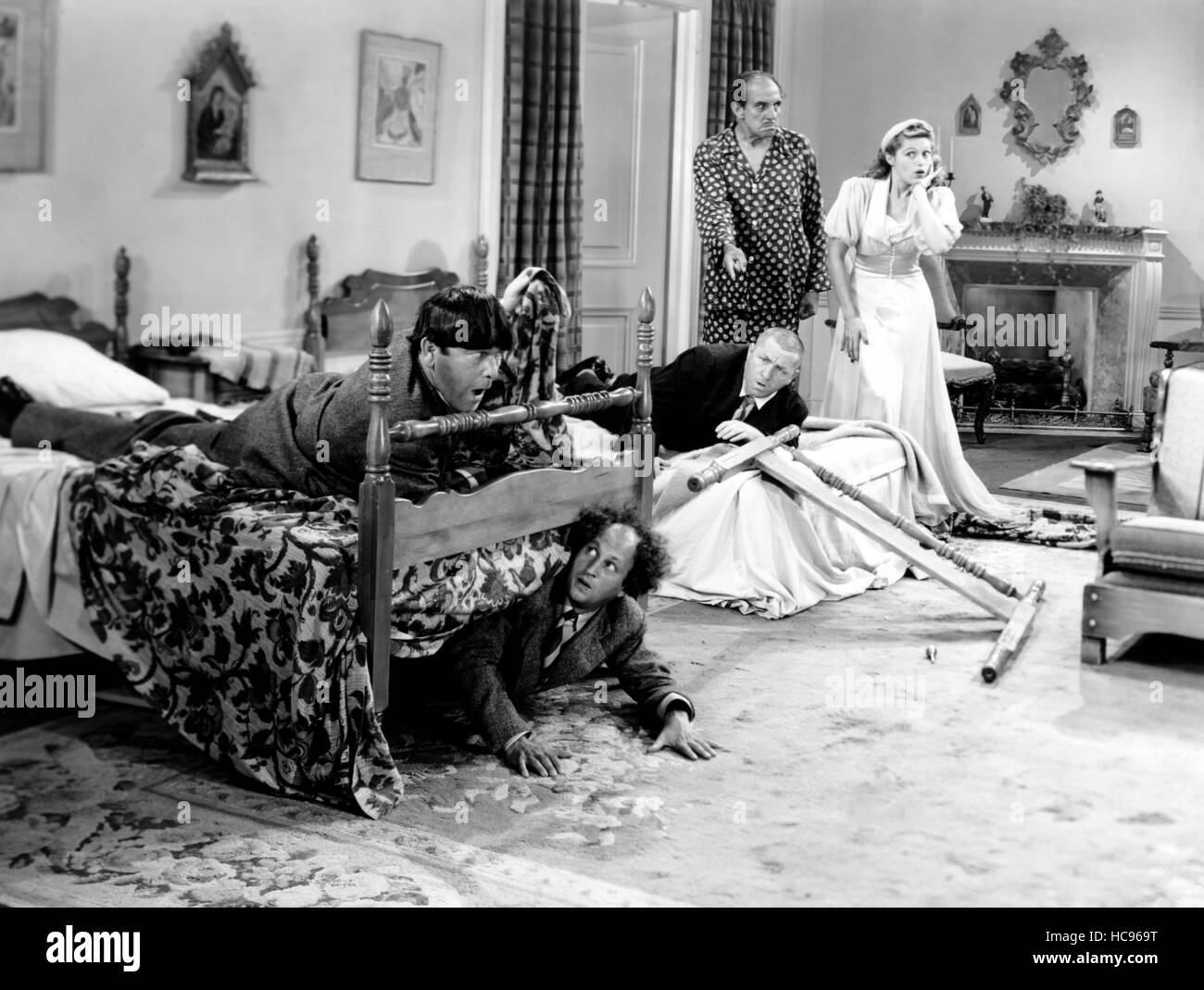 WHAT'S THE MATADOR, Moe Howard, Larry Fine, Curly Howard, Harry Burns ...