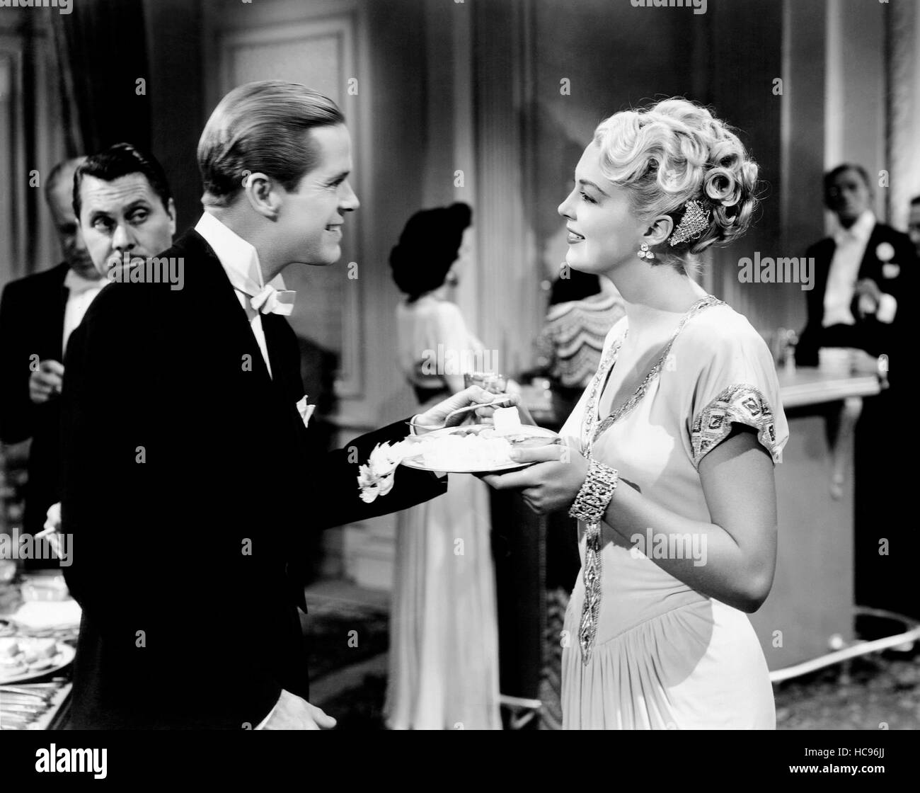 WHITE TIE AND TAILS, from left, Dan Duryea, Joan Fulton, (aka Joan ...
