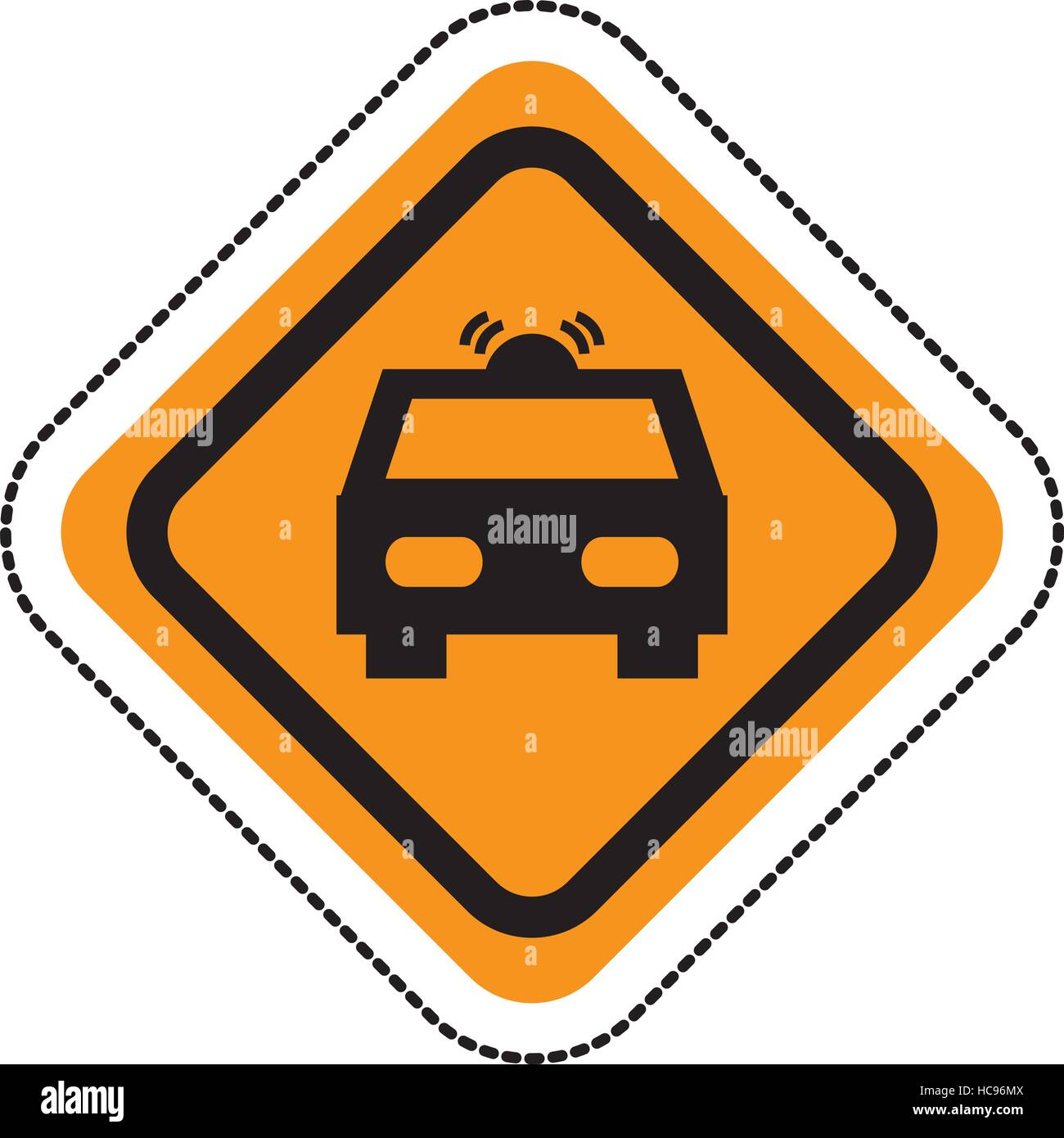 Patrol vehicle silhouette isolated icon hi-res stock photography and ...