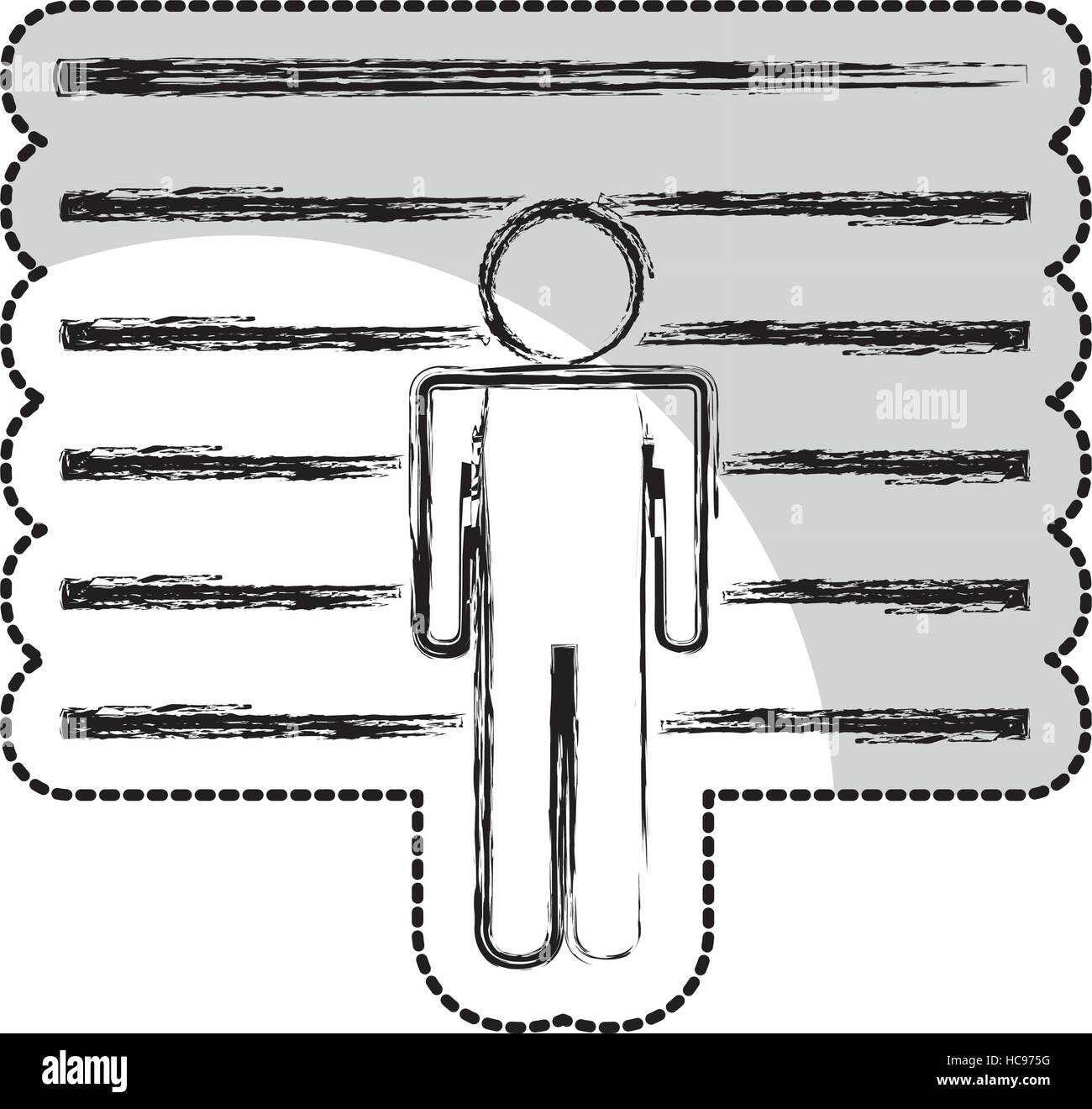 prisoner avatar silhouette icon vector illustration design Stock Vector ...