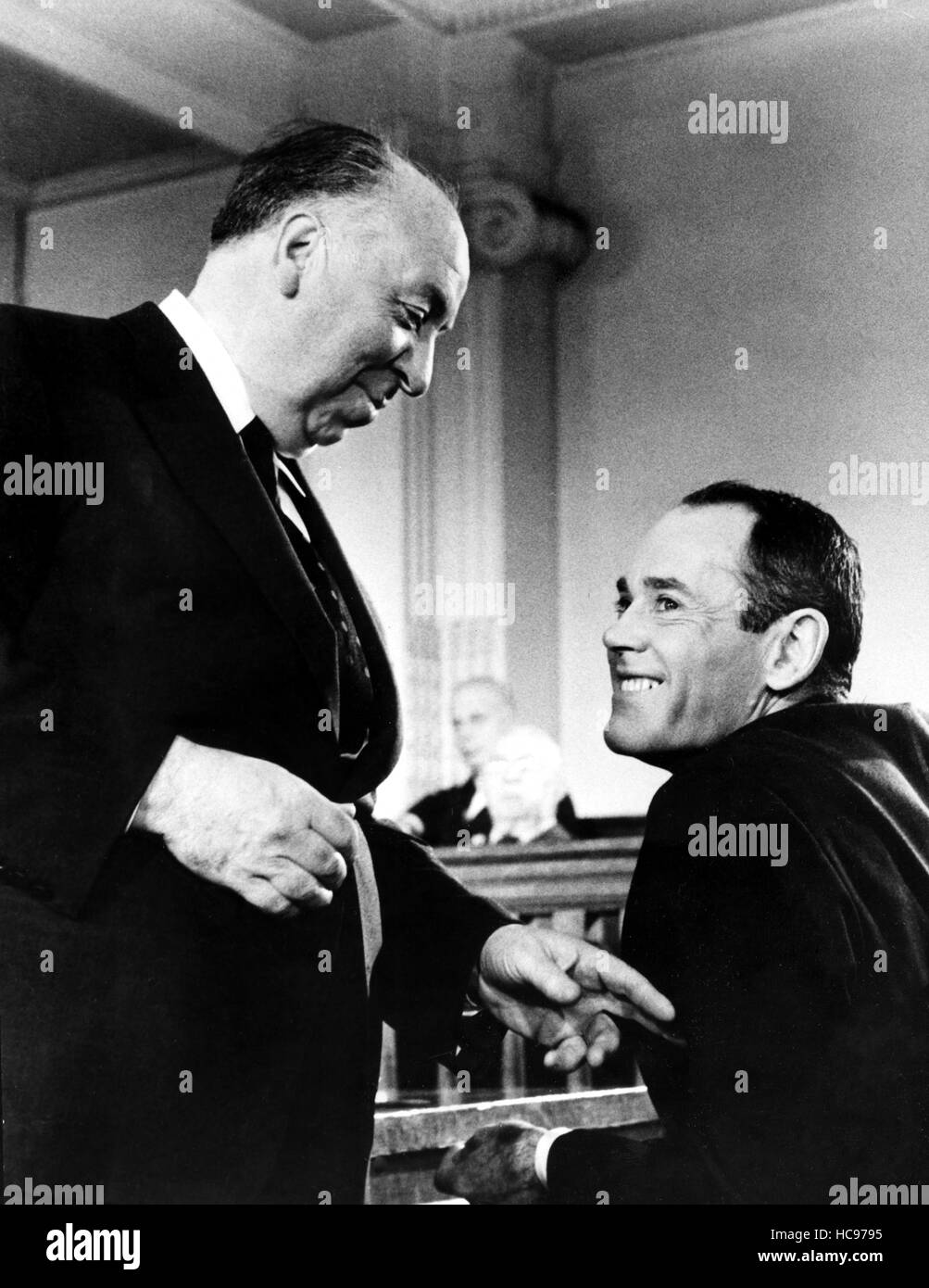 THE WRONG MAN, Director Alfred Hitchcock, Henry Fonda, 1956 Stock Photo ...