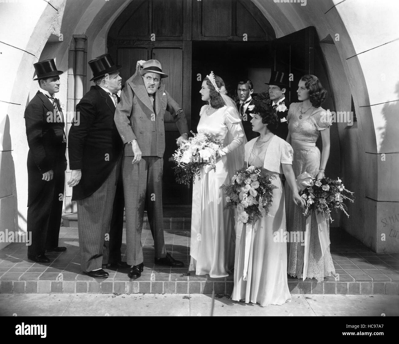WRONG MISS WRIGHT, THE, Bud Jamison (2nd from left), Charley Chase (3rd ...