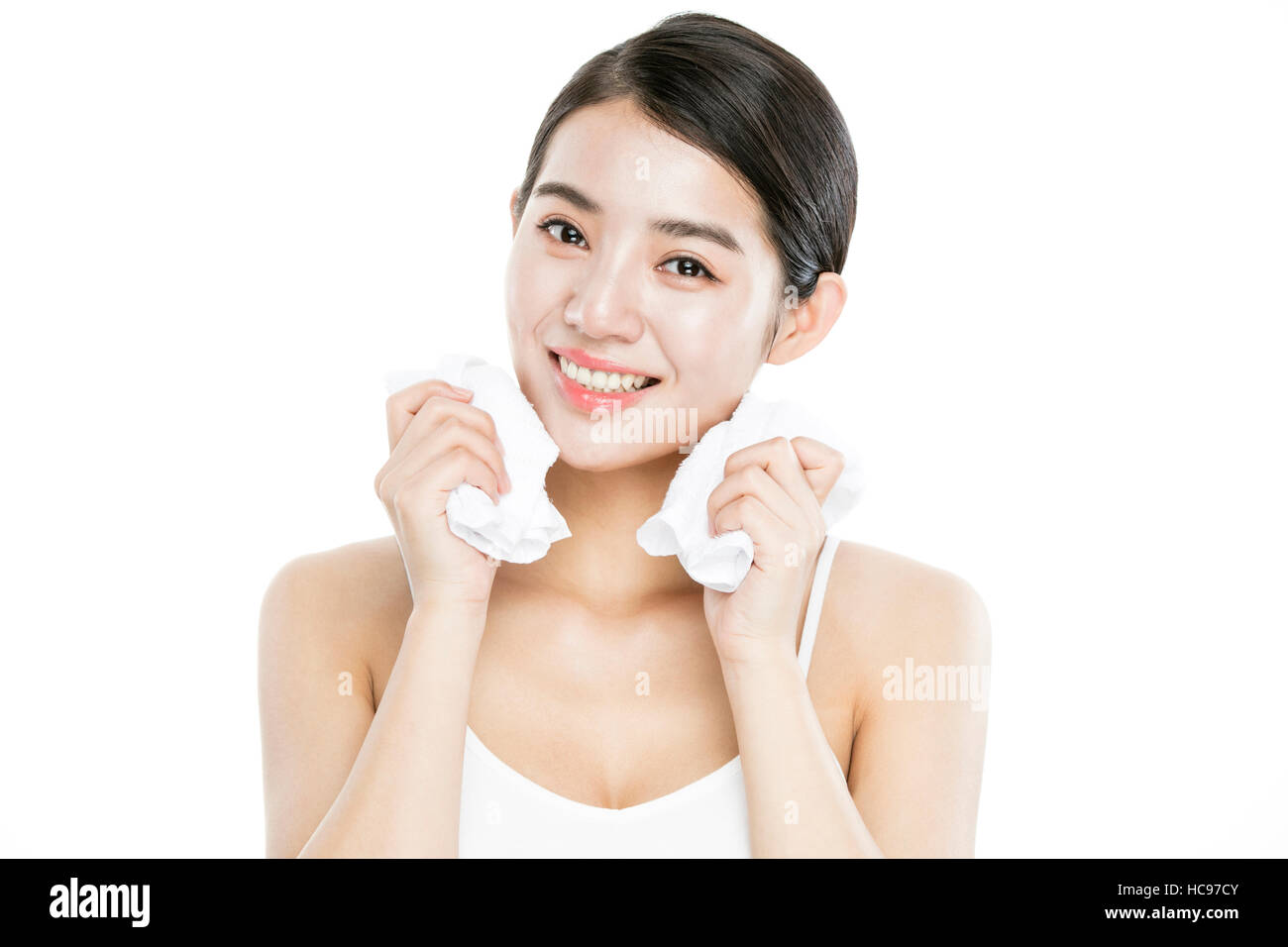 Using towel hi-res stock photography and images - Alamy