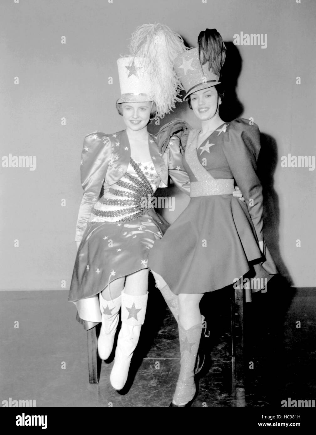 YANKEE DOODLE DANDY, from left, Joan Leslie, and her sister, Betty ...