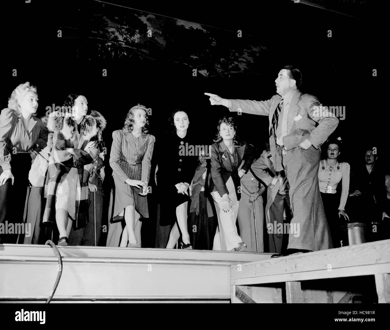 YANKEE DOODLE DANDY, choreographer LeRoy Prinz, right, instructing the ...
