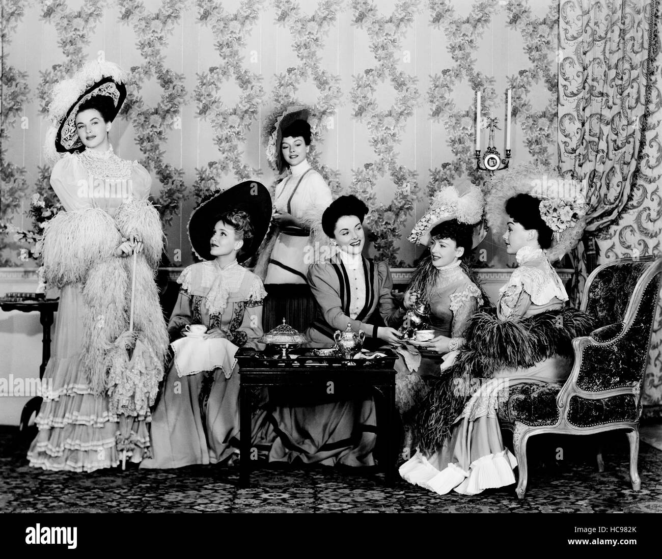 YANKEE DOODLE DANDY, from left, starlets Marguerite Chapman, Georgia ...