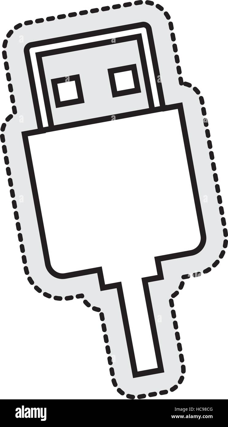 usb connector isolated icon vector illustration design Stock Vector ...