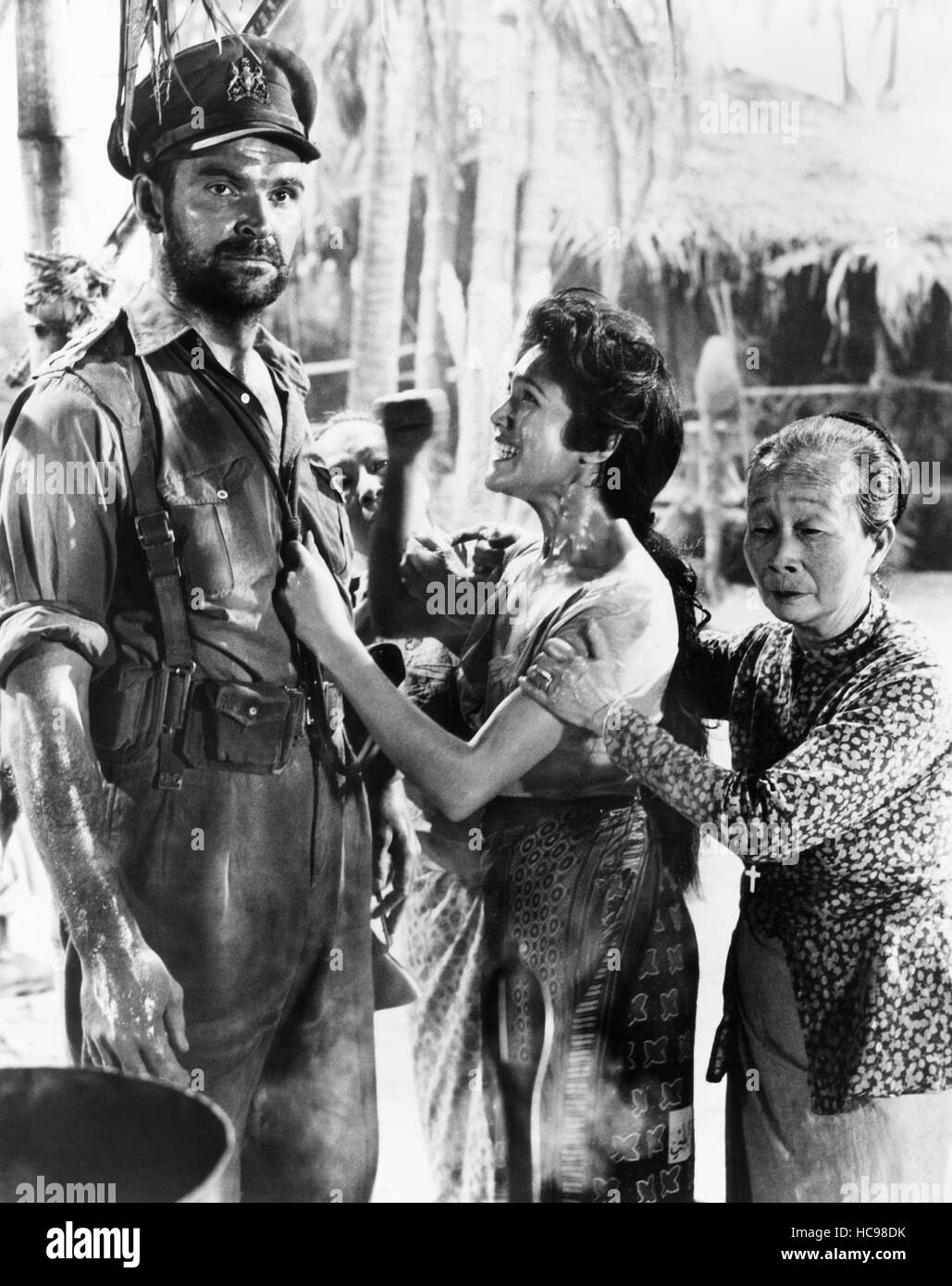 YESTERDAY'S ENEMY, from left, Stanley Baker, Edwina Carroll, 1959 Stock ...