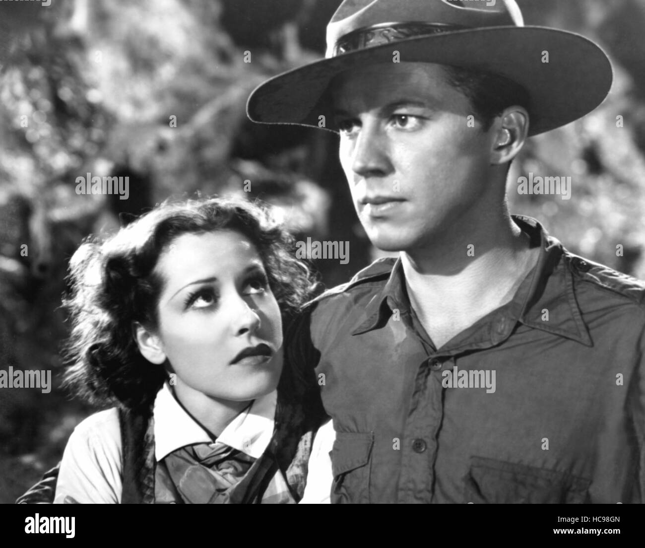 YELLOWSTONE, from left: Judith Barrett, Henry Hunter, 1936 Stock Photo ...