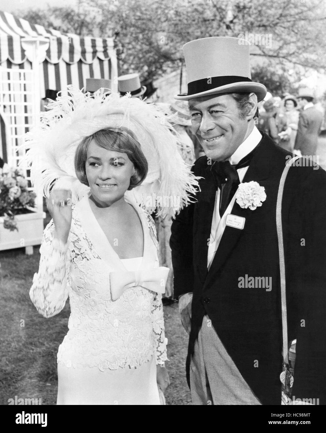 THE YELLOW ROLLS-ROYCE, from left: Jeanne Moreau, Rex Harrison, 1964 ...