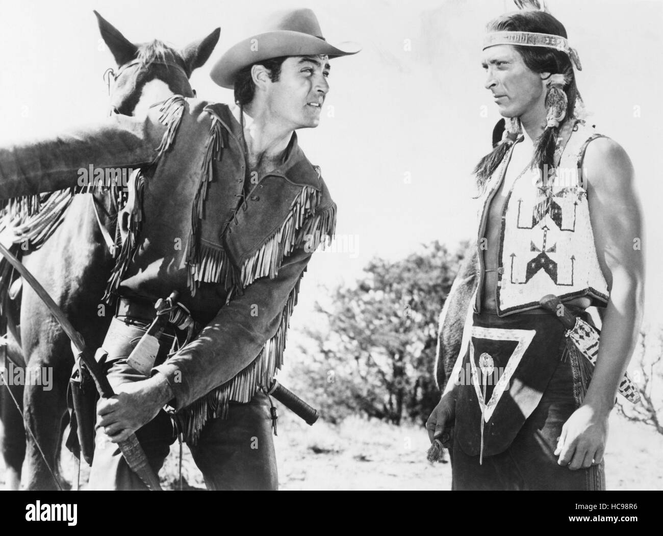 THE YELLOW TOMAHAWK, from left: Rory Calhoun, Lee Van Cleef, 1954 Stock ...