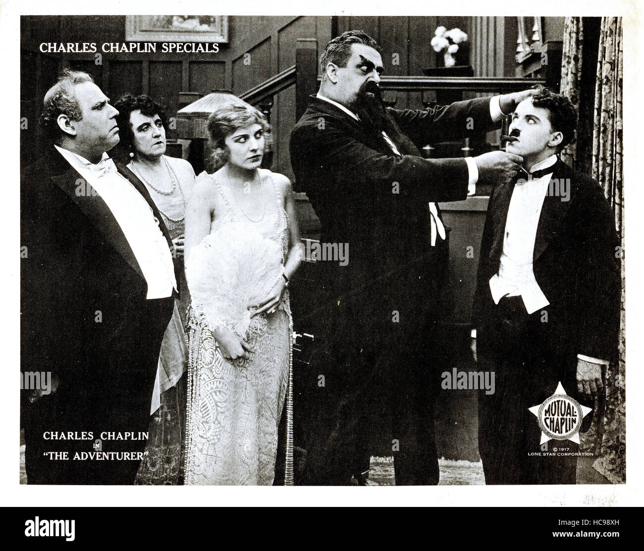 THE ADVENTURER, lobbycard, from left: Eric Campbell, Marta Golden, Edna ...