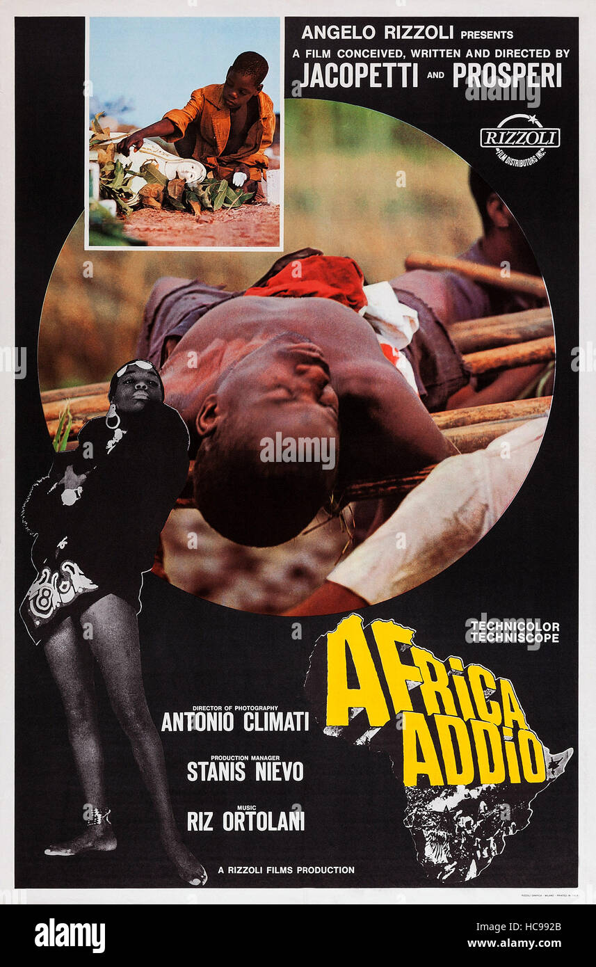 AFRICA ADDIO, US poster art, 1966 Stock Photo - Alamy