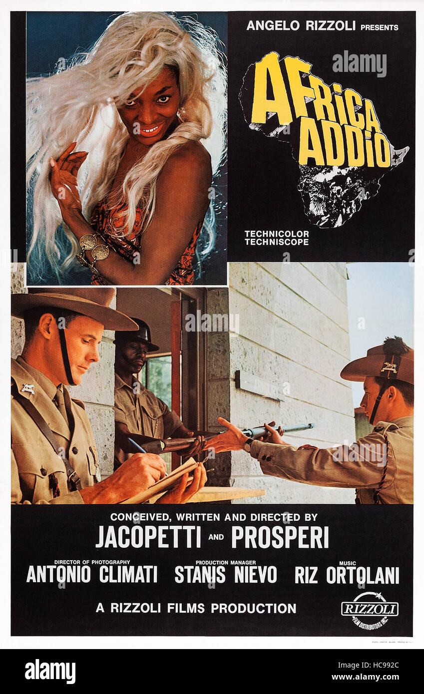 AFRICA ADDIO, US poster art, 1966 Stock Photo - Alamy