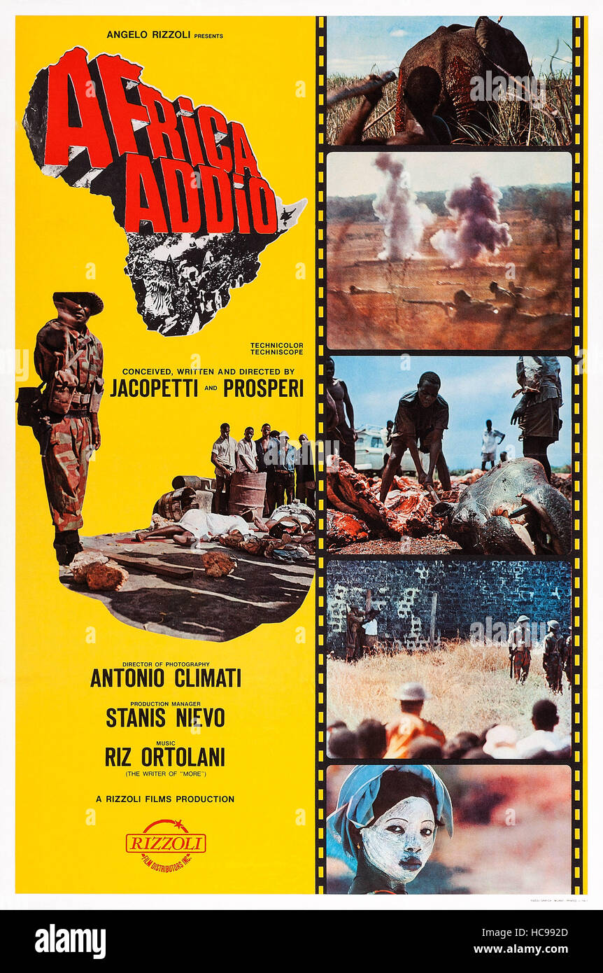 AFRICA ADDIO, US poster art, 1966 Stock Photo - Alamy