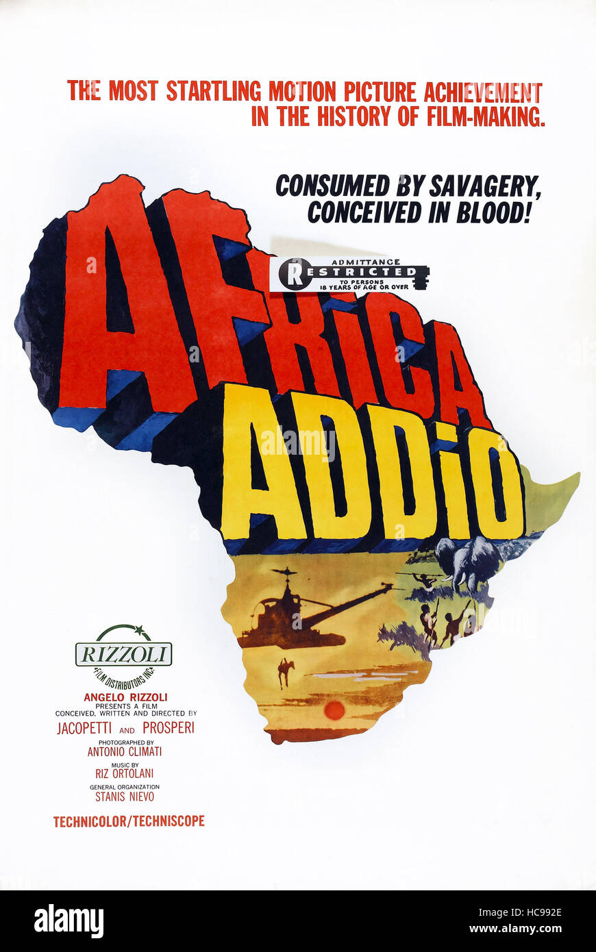 AFRICA ADDIO, US poster art, 1966 Stock Photo - Alamy