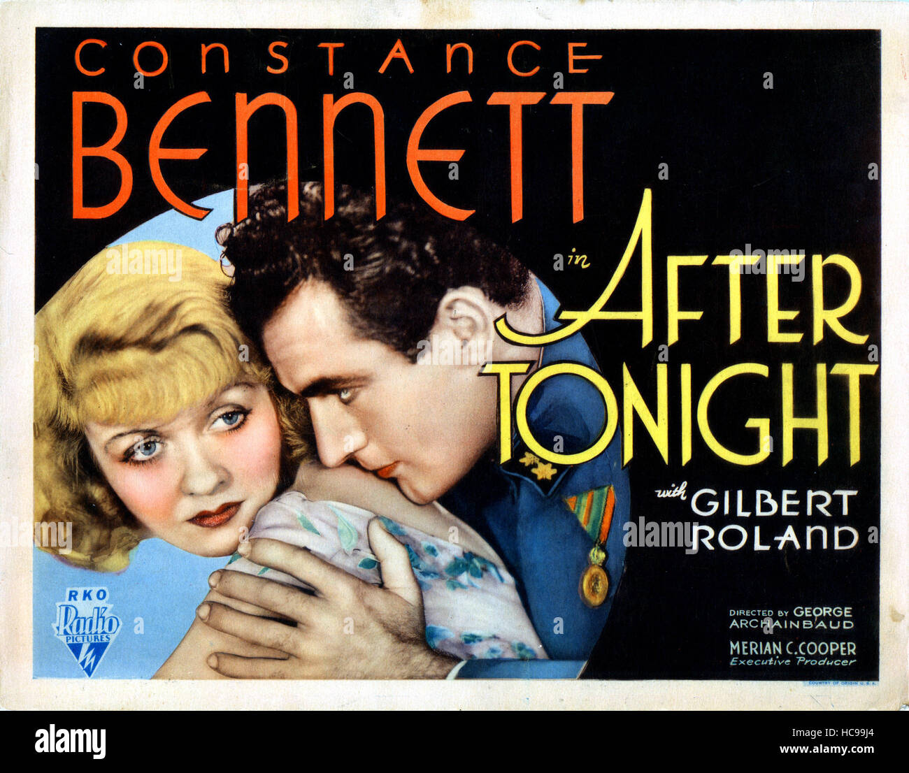 AFTER TONIGHT, from left: Constance Bennett, Gilbert Roland, 1933 Stock ...