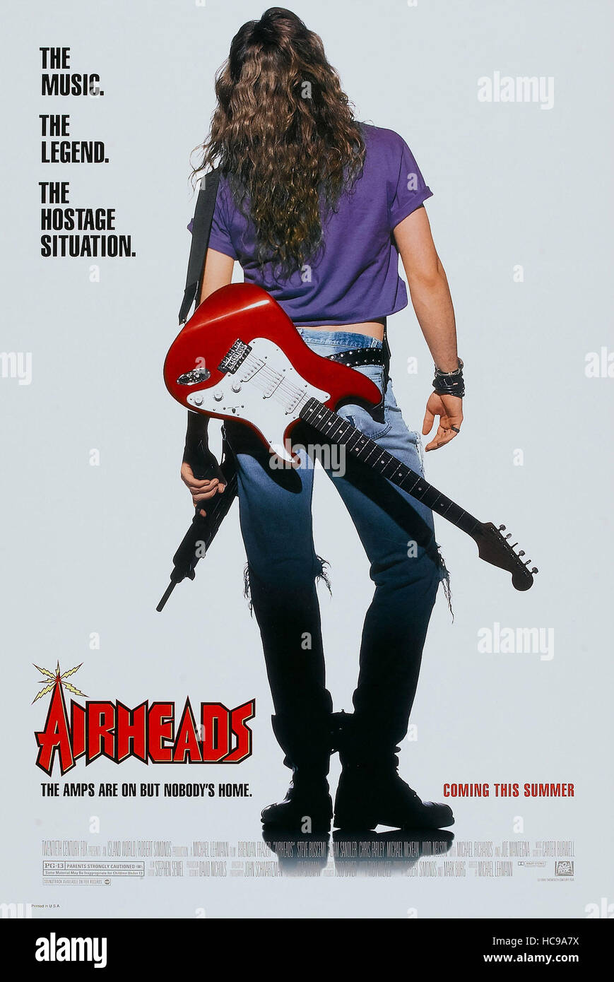 AIRHEADS, US advance poster art, Brendan Fraser, 1994. TM and Copyright © 20th Century Fox Film ...