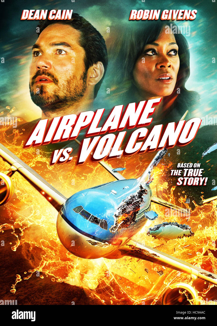 AIRPLANE VS VOLCANO, international poster art, from left: Dean Cain ...