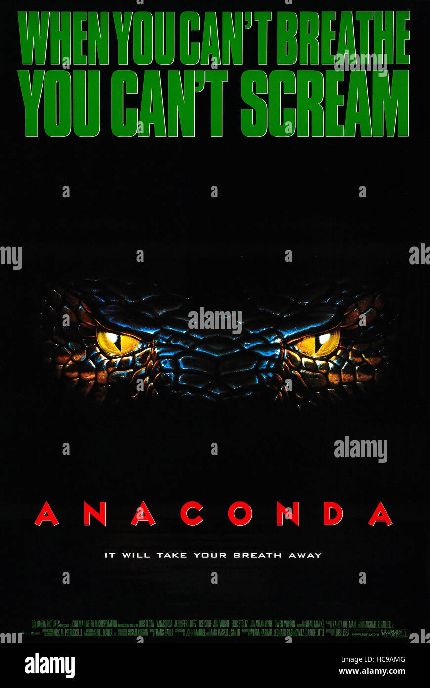 ANACONDA, US poster art, 1997. ©Columbia/courtesy Everett Collection ...