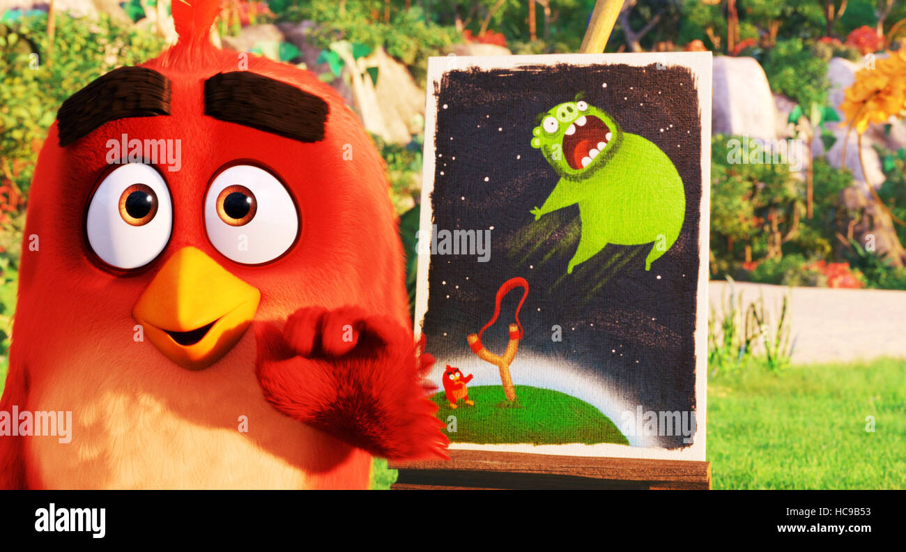 ANGRY BIRDS, (aka THE ANGRY BIRDS MOVIE), from left: Red (voice: Jason ...