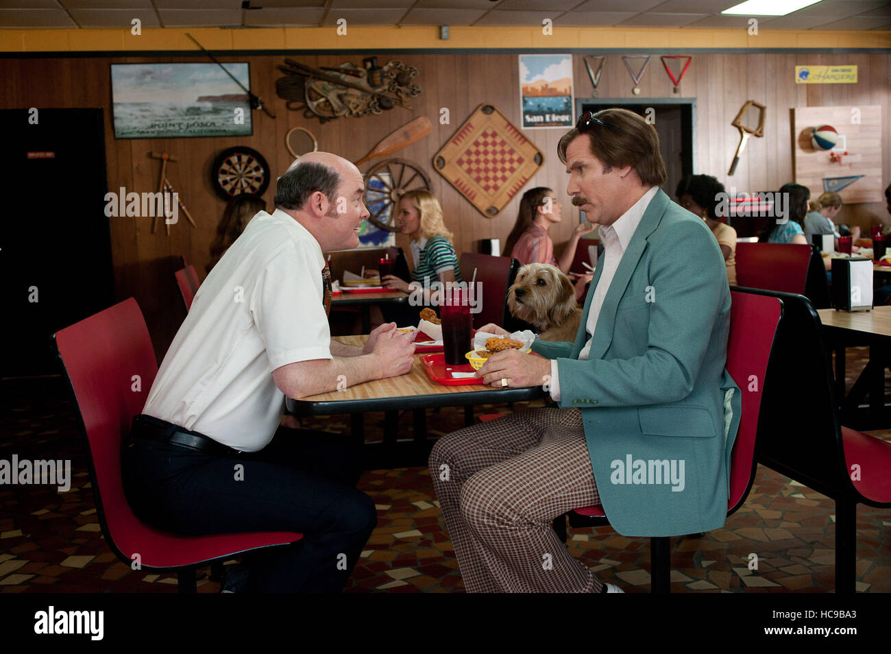 ANCHORMAN 2: THE LEGEND CONTINUES, from left: David Koechner, Baxter ...