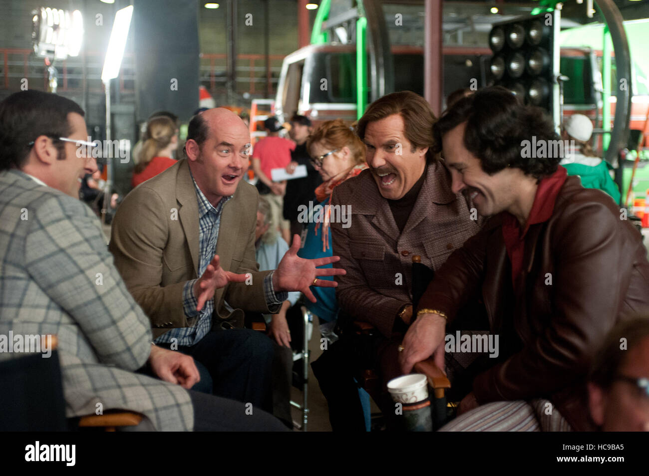 ANCHORMAN 2: THE LEGEND CONTINUES, from left: Steve Carell, David ...