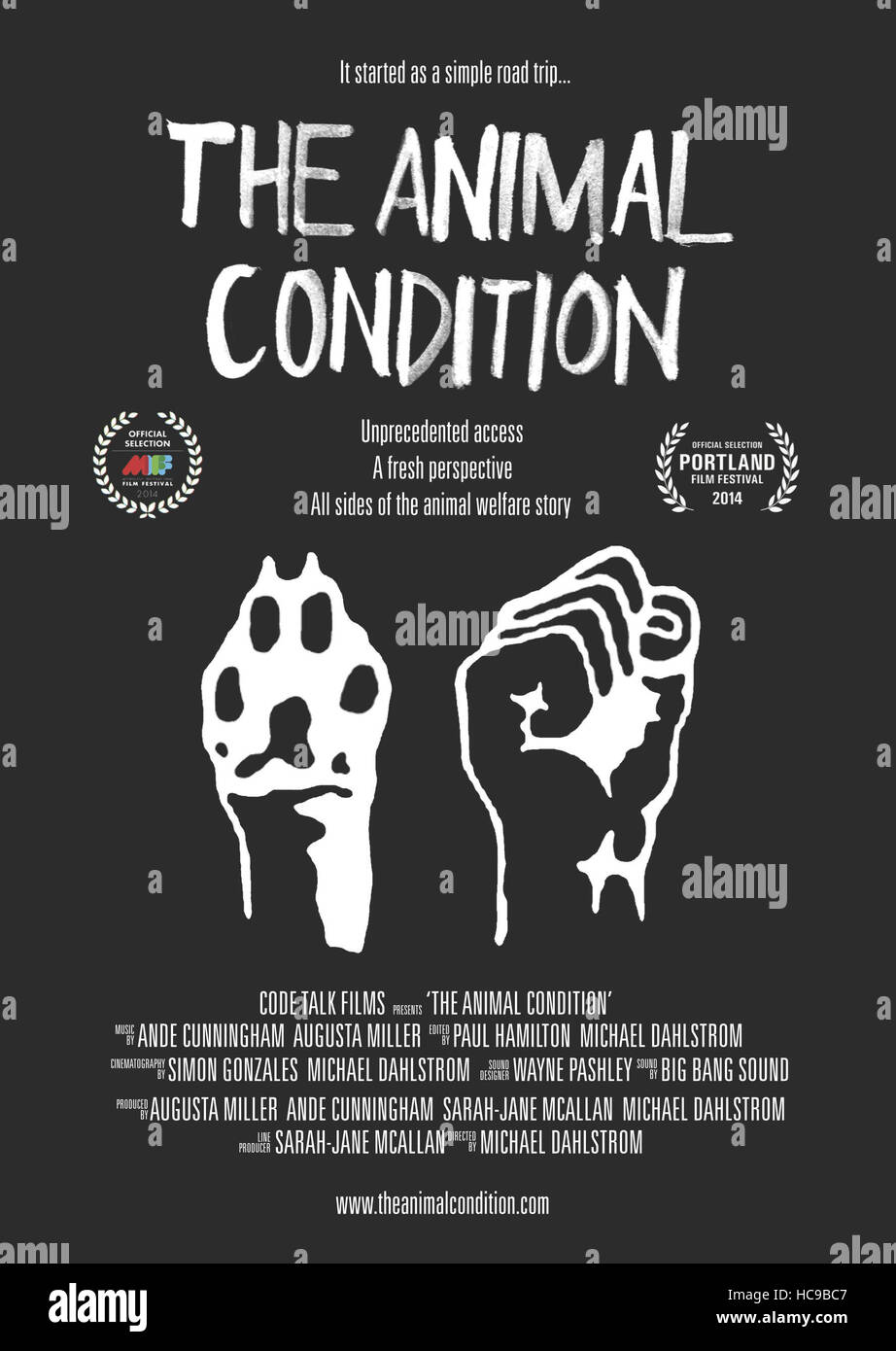 THE ANIMAL CONDITION, poster, 2014 Stock Photo - Alamy