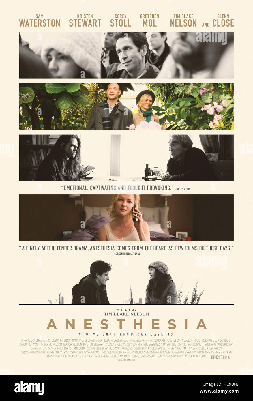 ANESTHESIA, US poster, from top: Tim Blake Nelson, Corey Stoll (left ...