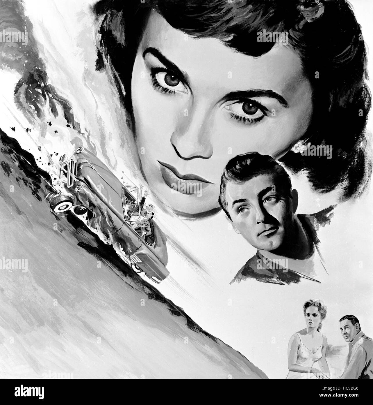 ANGEL FACE, Jean Simmons, Robert Mitchum, 1952 Stock Photo - Alamy